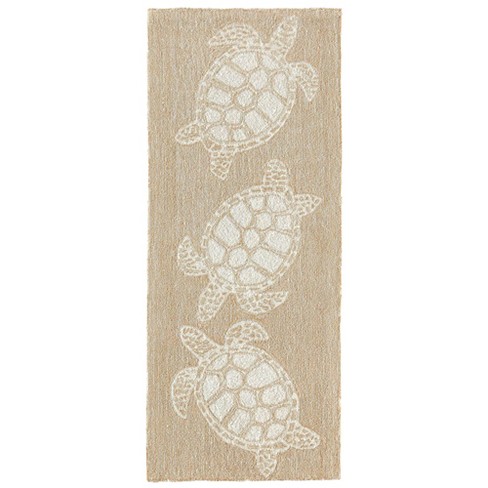 Liora Manne Capri Turtle Indoor/outdoor Rug Neutral 2' X 5' : Target