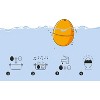 Brainstream Orange Beepegg Basic Singing And Floating Egg Timer, Orange ...