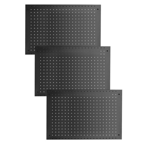 Lugo 3pc 24'x16' Pegboard Wall Organizer Panels Black : Target