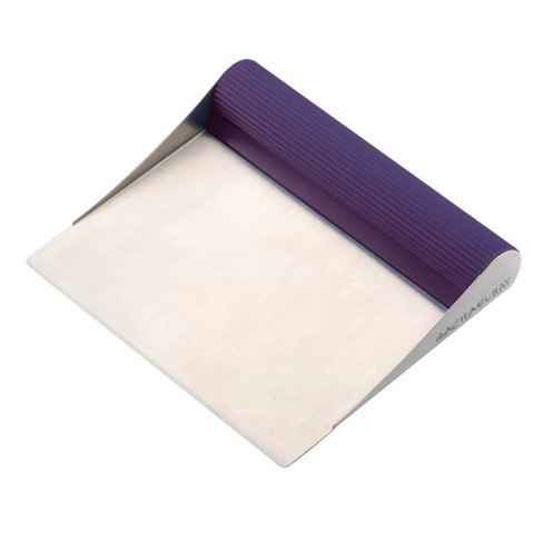 Rachael Ray Stainless Steel Bench Scrape - Purple: Kitchen Food Scraper ...