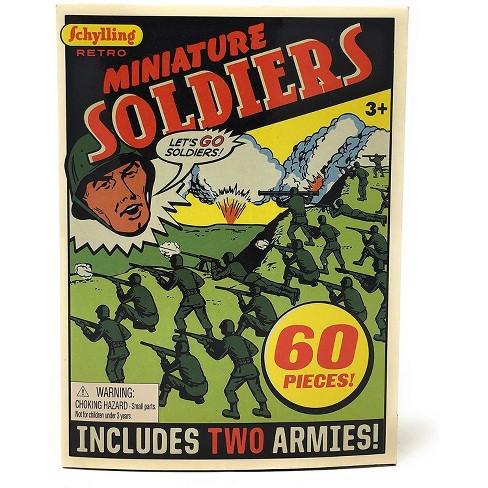 Schylling Retro Miniature Soldiers, 60-piece Set, Ages 3 And Up : Target