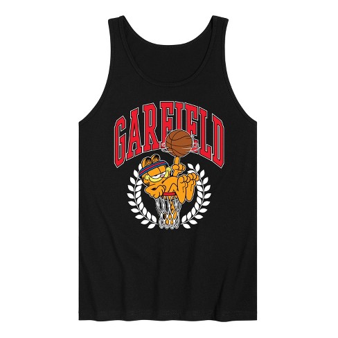 Men's Garfield Basketball Graphic Tank Top - Black - Medium : Target