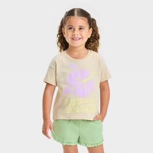 Grayson Mini Toddler Girls' Short Sleeve T-shirt - Powered By Sunshine ...