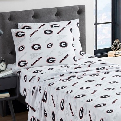 Ncaa Georgia Bulldogs Bed Sheet Sets By Sweet Home Collection® : Target