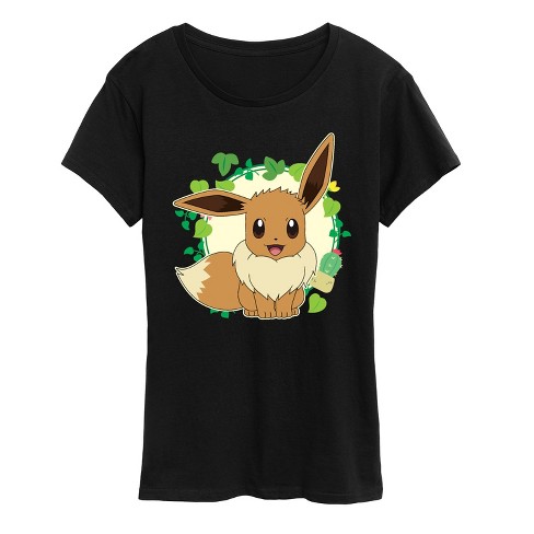 Women's - Pokémon - Eevee Leaves Short Sleeve Graphic T-shirt : Target