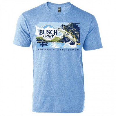 Adult Busch Light Brewed For Fisher Blue Colorway T-Shirt : Target