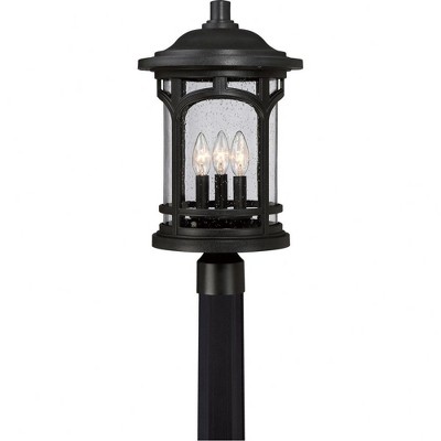 Noma Nobela Triple Head Aluminum Lamp Post 7 Foot Tall All-weather ...
