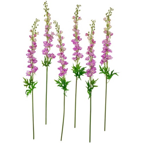 Northlight Real Touch™ Magenta Pink Delphinium Artificial Floral Stems ...