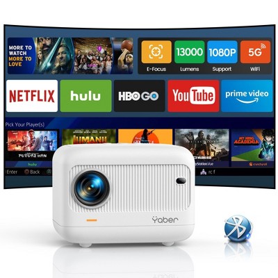 Yaber E1 Electric Focus Mini Projector 15000 Lumens 5g Wifi Bluetooth 5 ...
