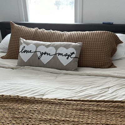 Waffle Body Pillow Cover Natural - Casaluna™ : Target