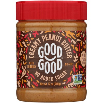 Good Good Peanut Butter Creamy Low Carb - Case Of 6 - 12oz : Target