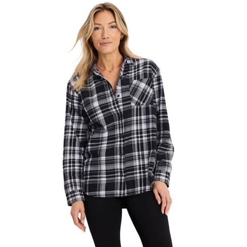 Jockey Women's Flannel Button Up : Target