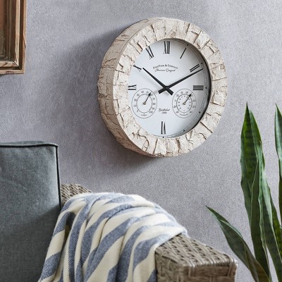 Home & Living Rustic Slate Stone Wall Clock Natural Stone Clock 12 ...