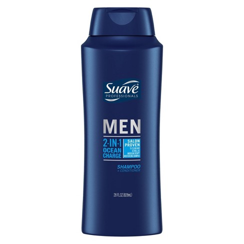 Suave Men 2-in-1 Shampoo + Conditioner Ocean Charge - 28 Fl Oz : Target