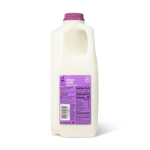 Skim Fat Free Milk - 0.5gal - Good & Gather™ : Target