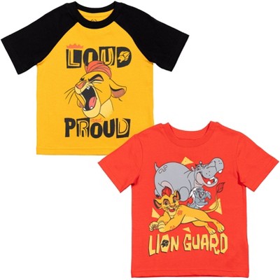 Disney Lion Guard Kion Toddler Boys 2 Pack Graphic T-shirts Brown/red ...