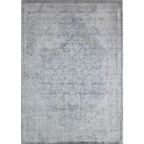 Rugs America Romeo Jl10a Wickham Gray Abstract Vintage Gray Area Rug, 8 ...