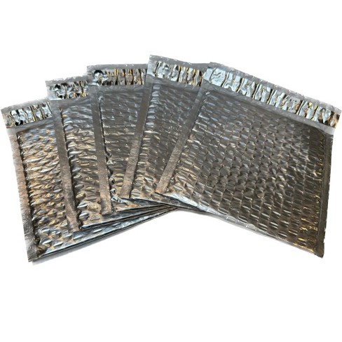 Blueproton Silver Metalized Poly Bubble Mailers, 6" X 6.5" (5-pack) (5 ...