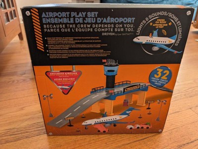 Driven By Battat – Airport Playset With Toy Airplane (32pc) – Micro ...