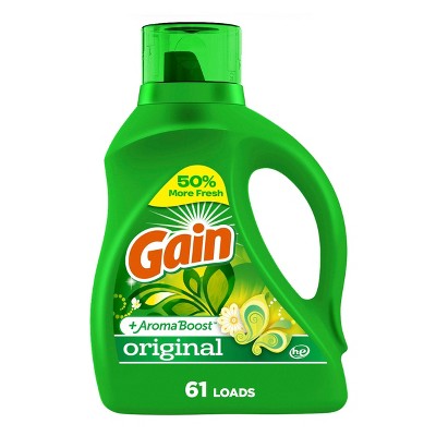 Gain + Aroma Boost Original Scent He Compatible Liquid Laundry ...