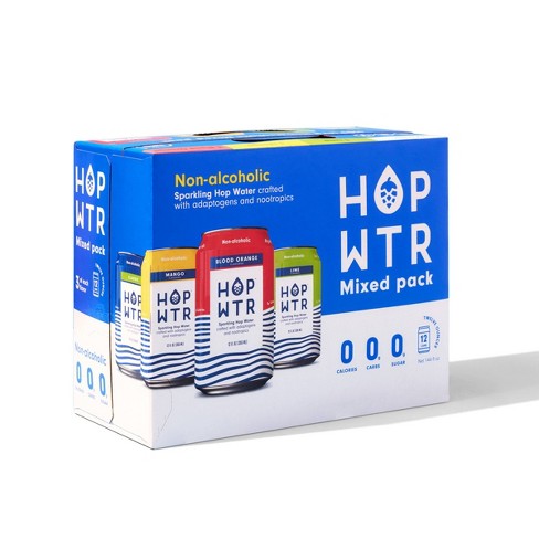 Hop Wtr Variety Pack Non-alcoholic - 12pk/12 Fl Oz Cans : Target