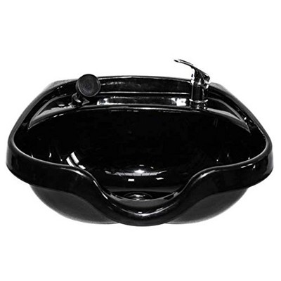 Saloniture Portable Salon Shampoo Sink Basin With Drain - Black ...