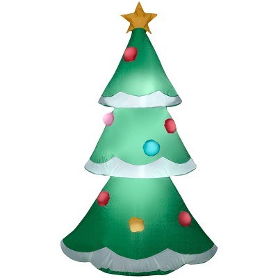 Gemmy Christmas Airblown Inflatable Tree, 7 Ft Tall, Green : Target