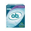 O.b. Non-applicator Ultra Absorbency Tampons - Unscented - 40ct : Target