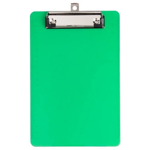 Jam Paper 6" X 9" Small Plastic Memo Clipboards With Low Profile Metal ...