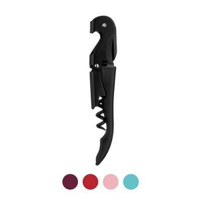 True Truetap Double Hinged Waiter’s Corkscrew, Matte Black Wine Bottle ...