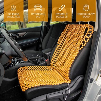 Zone Tech Royal Natural Wood Bead Seat Cover- Full Car Massage Cool ...
