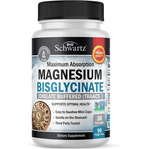 Magnesium Bisglycinate Capsules For Optimal Health, Bioschwartz, 90ct ...
