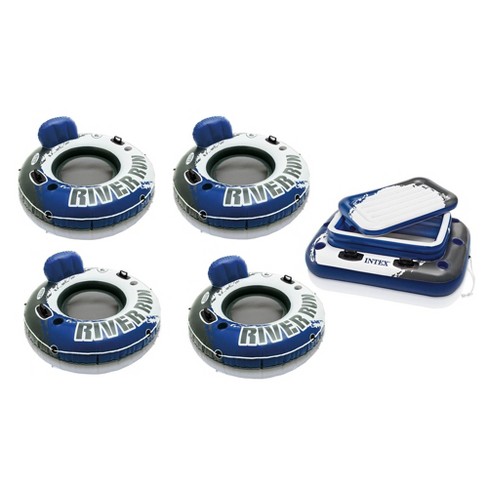 Intex Mega Chill Ii Inflatable 72 Can Beverage Cooler Bundled With ...