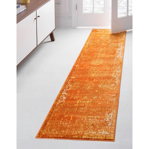 Unique Loom 2' 0 X 9' 10 Sofia Casino Orange Area Rug : Target