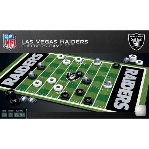 Masterpieces Officially Licensed Nfl Las Vegas Raiders Checkers Board ...