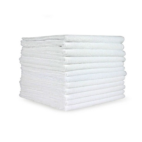 Smart Choice Microfiber Cloths 16x16 49gm White (12/pack) : Target