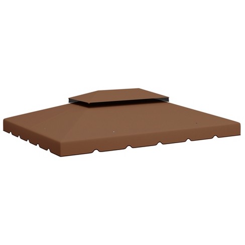 Outsunny Gazebo Replacement Canopy, Double Roof Gazebo Top Cover : Target