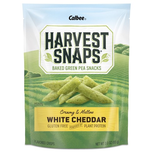Harvest Snaps White Cheddar Baked Green Pea Snacks - 3oz : Target