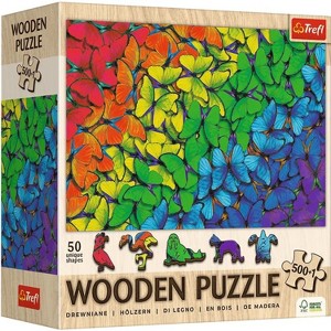 Trefl Wood Rainbow Butterflies 500 +1 Wooden Puzzle : Target