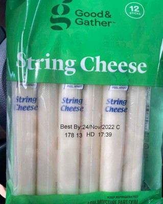Low-moisture Part-skim Mozzarella String Cheese - 12oz/12ct - Good ...