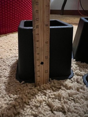 Adjustable Bed Risers - Heavy Duty Furniture Riser Set Of 4 In Heights ...