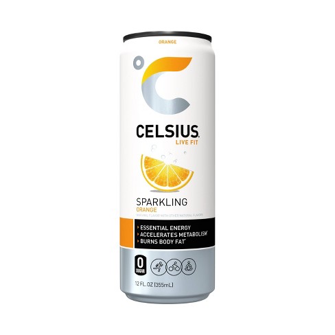 Celsius Sparkling Orange Energy Drink - 12 Fl Oz Can : Target