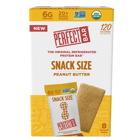 Perfect Bar Peanut Butter Snack Size Protein Bars - 7oz/8ct : Target