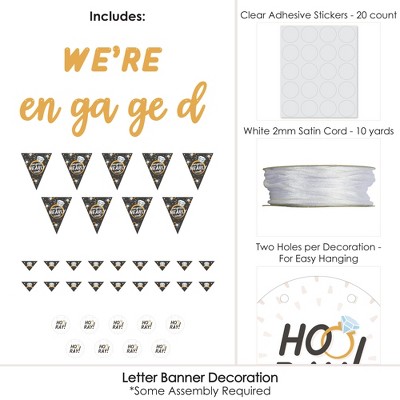 Big Dot Of Happiness Just Engaged - Black And White - Engagement Party ...