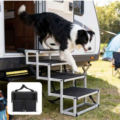 GDFStudio Poros Modern Foldable Aluminium Dog Stairs : Target