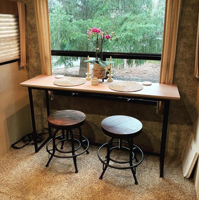 Hidden Hills Mixed Material Console Brown - Threshold™ Designed With ...