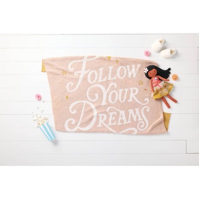 Princess 'Follow Your Dreams' Kids' Throw Blanket - The Disney ...