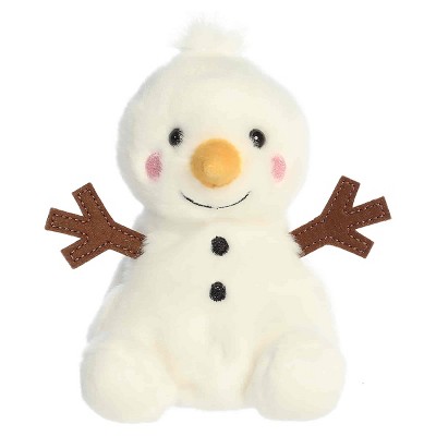 Aurora Mini Twig Snowman Palm Pals Festive Stuffed Animal White 5" : Target