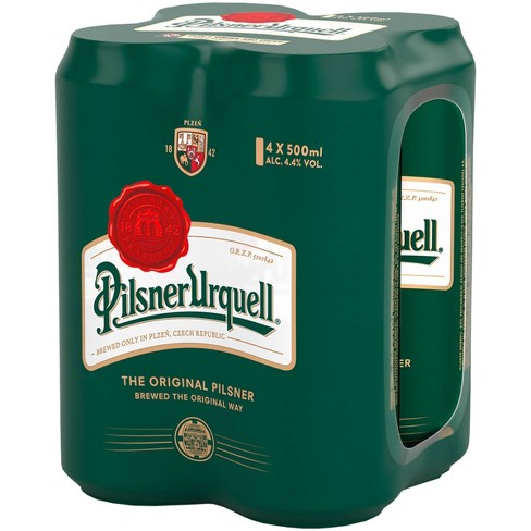Pilsner Urquell Beer - 4pk/500ml Cans : Target