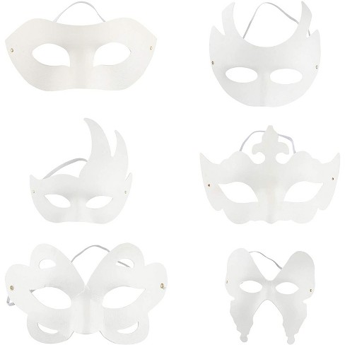 Plain Black Masquerade Masks